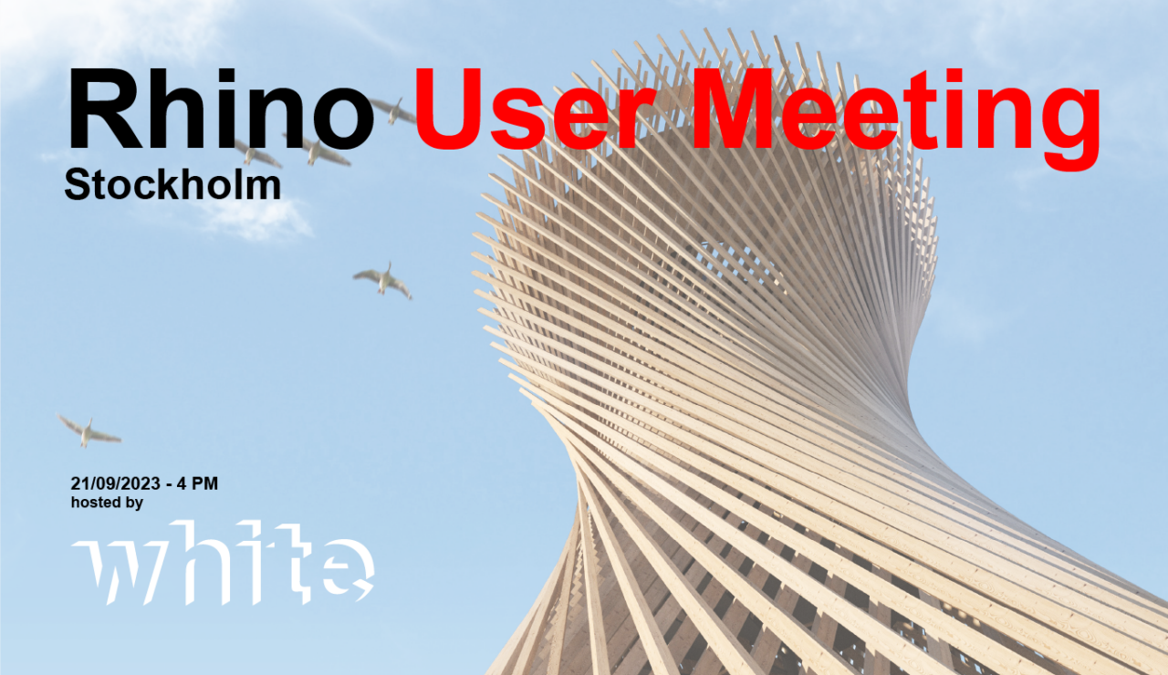 Rhino User Meeting – Stockholm | McNeel Europe Events
